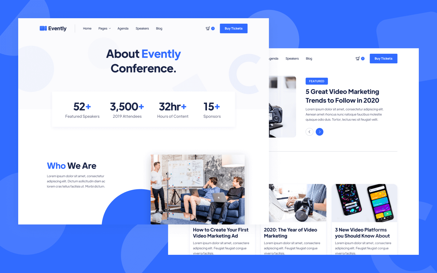 Evently - Event HTML5 Responsive Website Template